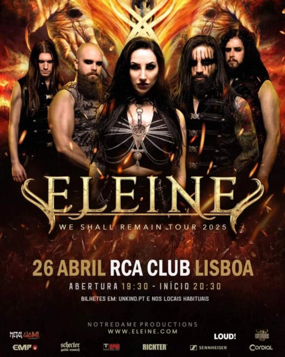 ELEINE de regresso a Portugal em 2025 - HellHeaven - A Purga do Metal