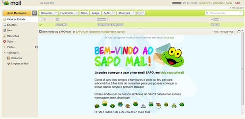 SAPO Mail Kids: O meu primeiro email - Blog do SAPO Mail