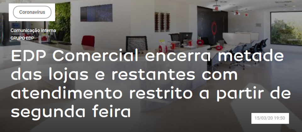 EDP Comercial encerra metade das lojas - Por Conta Propria