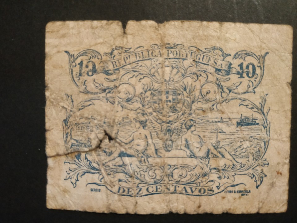 Notas de Portugal 10 centavos Casa da Moeda - Pinto Moedas