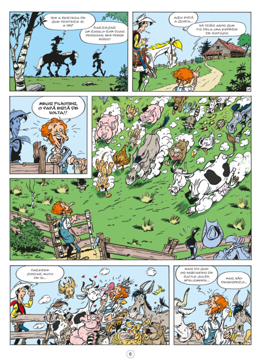BD : Lucky Luke, novo álbum ! 'A Arca de Rantanplan' : Proteccão dos Animais e Veganismo ...