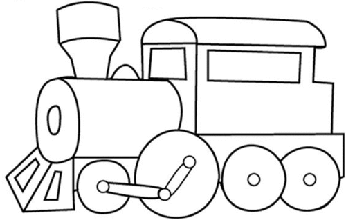 Desenhos de Comboios Para Pintar - O Mundo Das Crianças