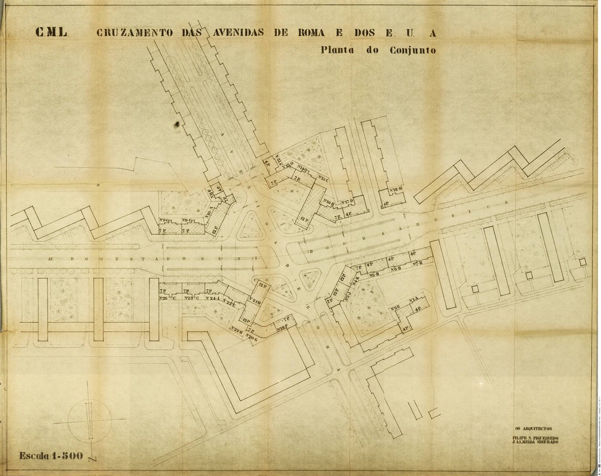 Cruzamento da Avenida dos Estados Unidos da América com a Avenida de ...