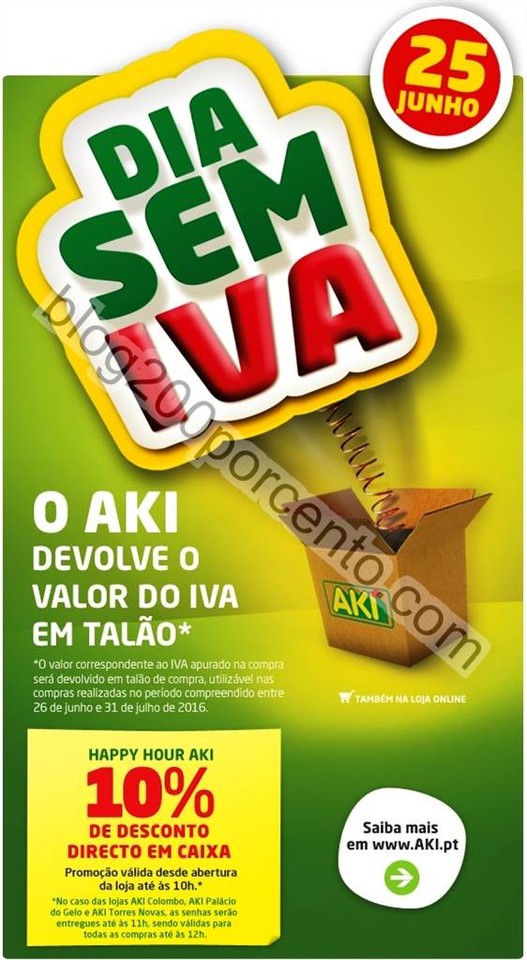Antevisão dia sem iva + happy hour AKI dia 25 junho - Blog 200 – Todos ...