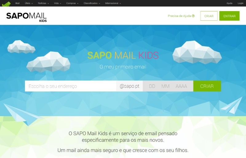 Nova página de entrada para o SAPO Mail - Blog do SAPO Mail