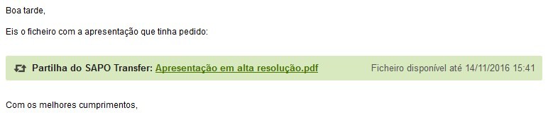 Novo: SAPO Transfer na sua conta de mail SAPO - Blog do SAPO Mail