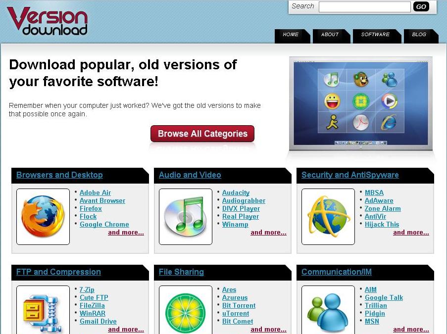 ONDE ENCONTRAR VERSÕES ANTIGAS DE SOFTWARE PARA DOWNLOAD - INTERNET ...