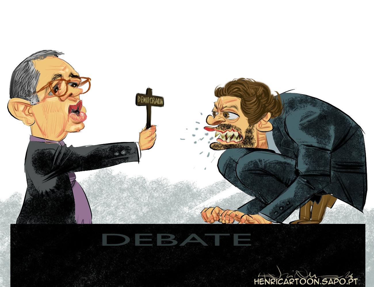 O exorcismo - HenriCartoon