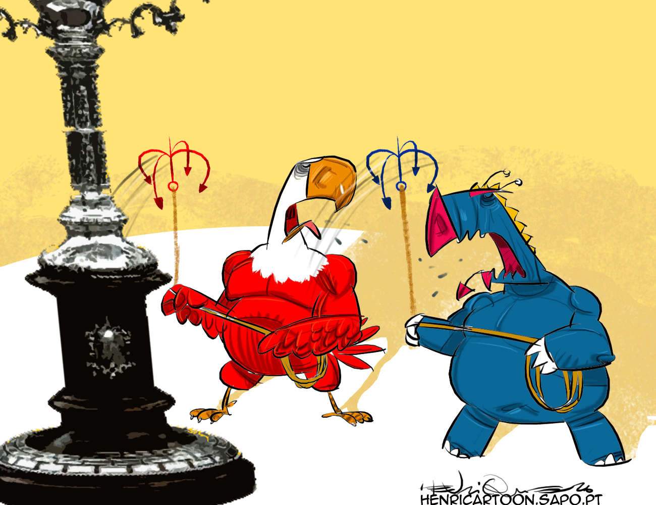 Caça à Taça - HenriCartoon