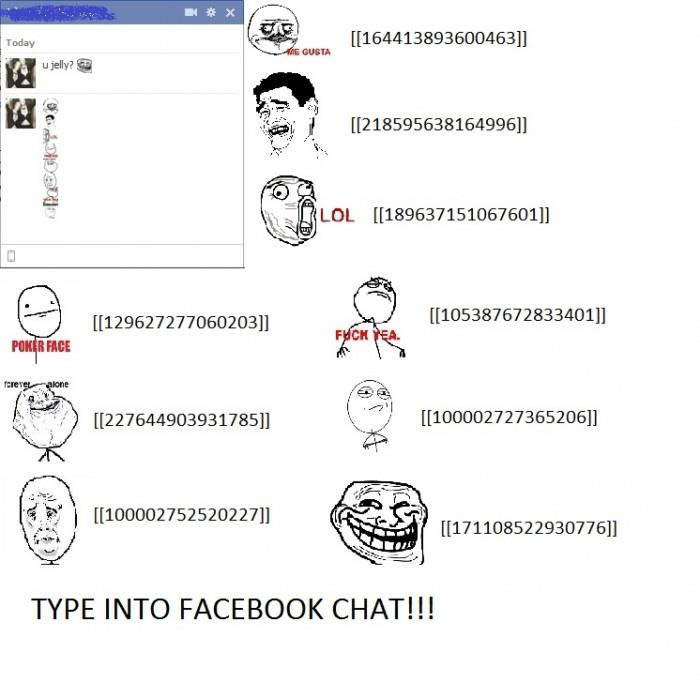 LISTA DE CÓDIGOS DE MEMES PARA USAR NO CHAT DO FACEBOOK - DIVIRTA-SE COM OS SEUS AMIGOS ...